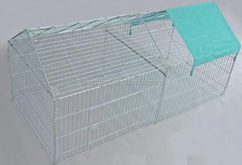 Folding Outdoor Rabbit Run Cage With Sunshade - Buy Rabbit Run,Rabbit ...