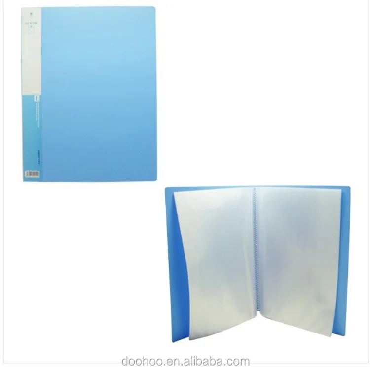 A4 Display Pocket Book Pp Clear Book File Folder Plastic Pockets File ...