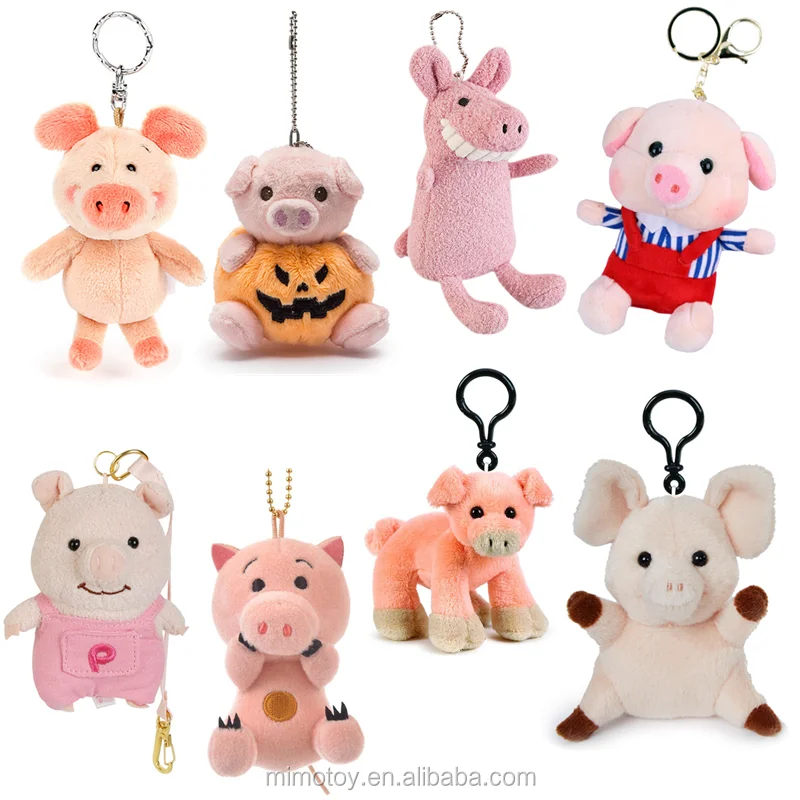 Ce Standard Oem Custom Mini Toy Plush Pig Keychain Fashion Cheap Kids ...