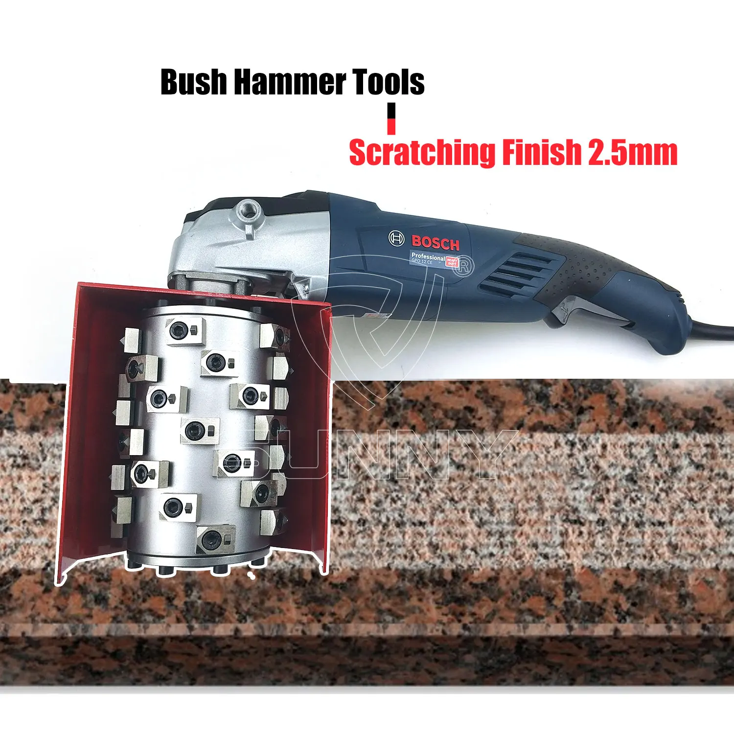 Bush Hammer Roller for Marble and Limestone - High Efficiency