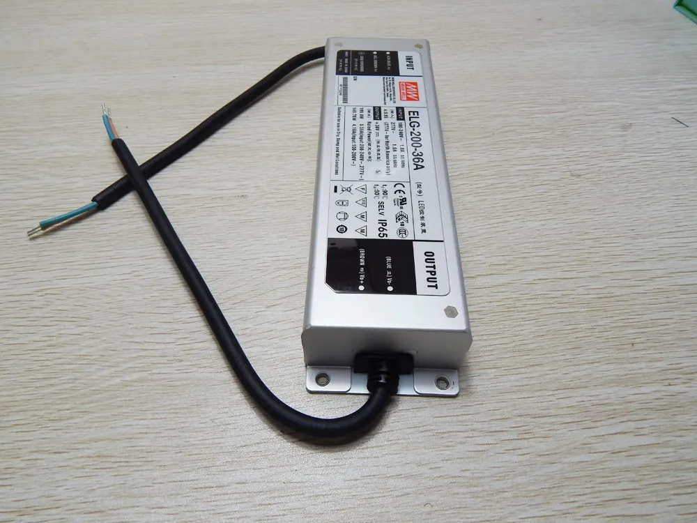 Original Meanwell 75w To 240w Elg Series 6kv 200w 36v Led Transformer 5 ...