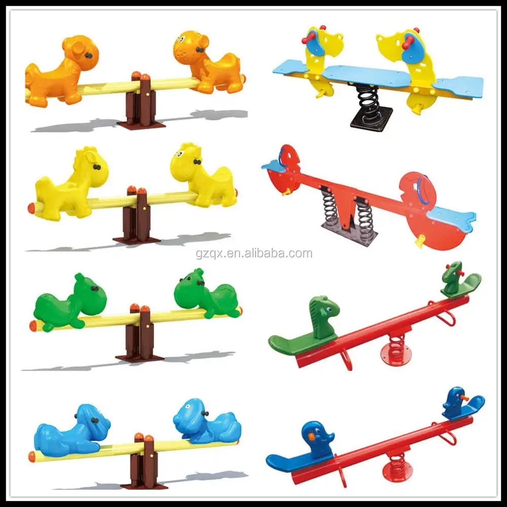 Amusement Park Kids Rocking Seesaw Kids Plastic Seesaw Qx-18092e - Buy ...