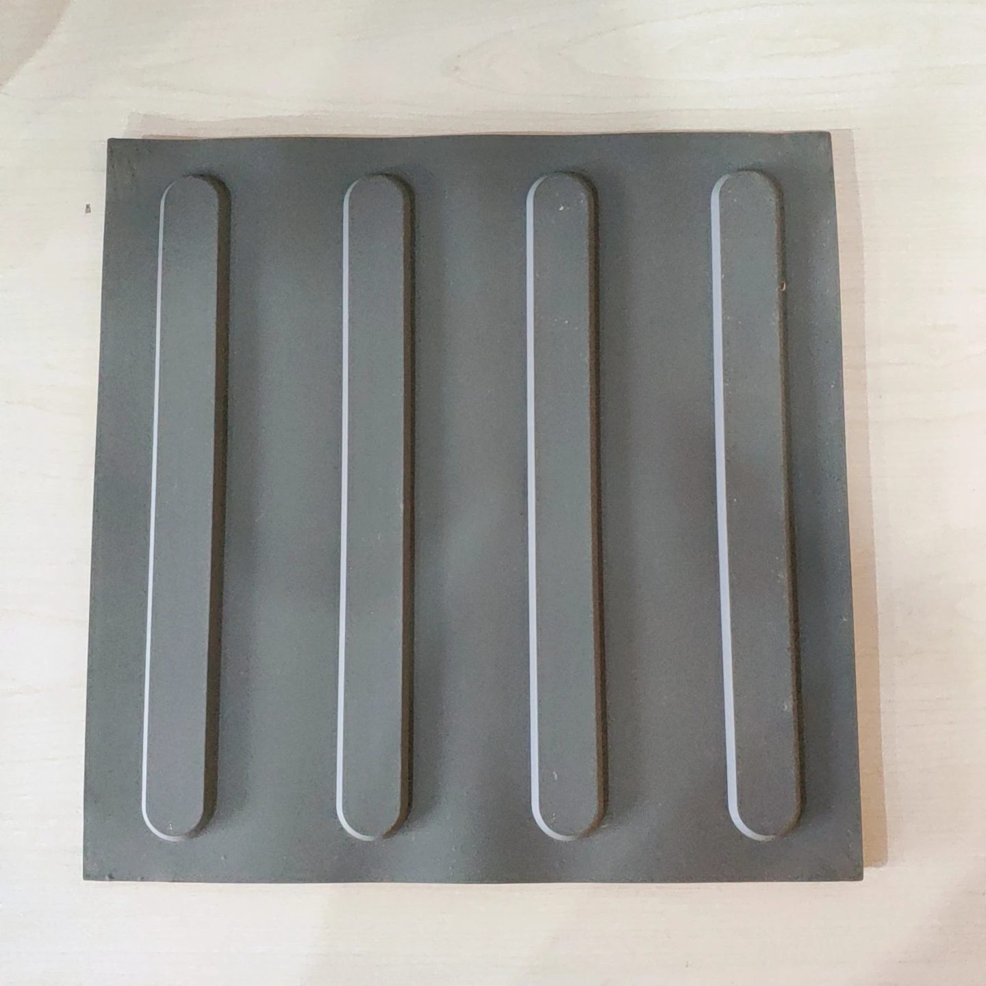 Yellow&grey Pvc Tpu 300x300 Square Tactile Paving Rubber Tile Paving ...