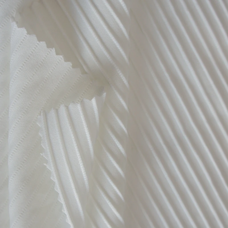 Stripe Spandex 18 Nylon 82 Matte 4 Way Stretch Knitted Rib Fabric For ...