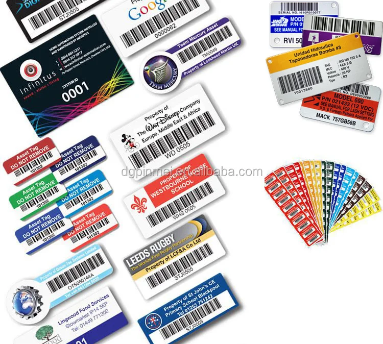 Stainless Steel Customized Logo Metal Qr Code Nameplate Id Number ...