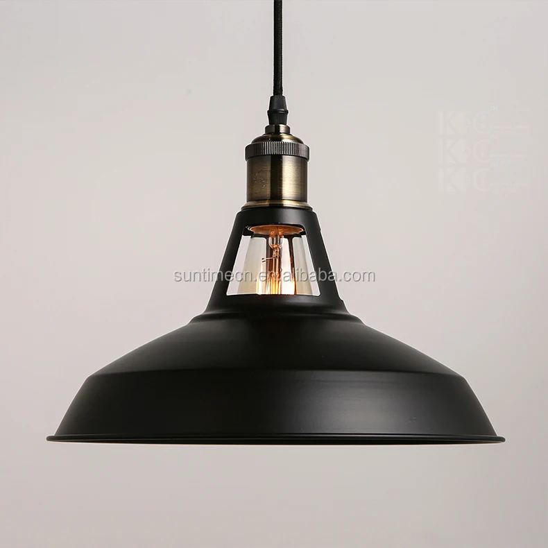Vintage Simple Edison Bulb Black White Metal Pendant Light - Buy Loft ...