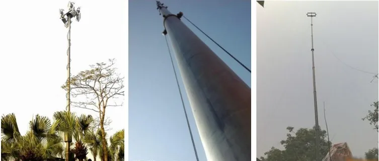 6m Aluminum CCTV Camera Telescopic Mast Pole by Pneumatic