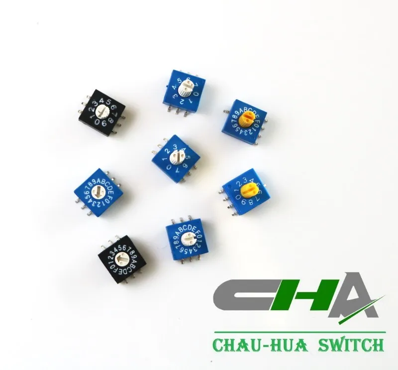 Cha Brand Pcb Mount Rotary Switch With 8/10/16 Position And ...