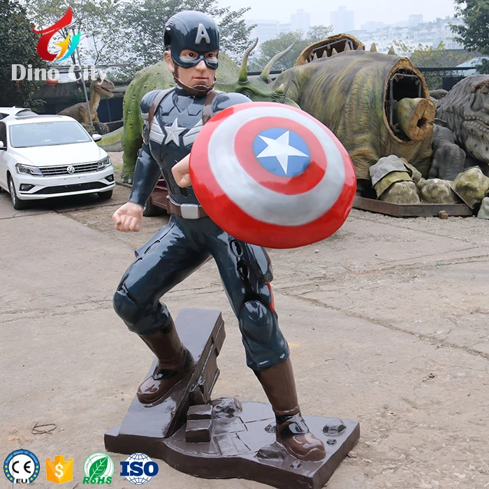 Popular Fiberglass Life Size Giant Hulk Statue Decoration