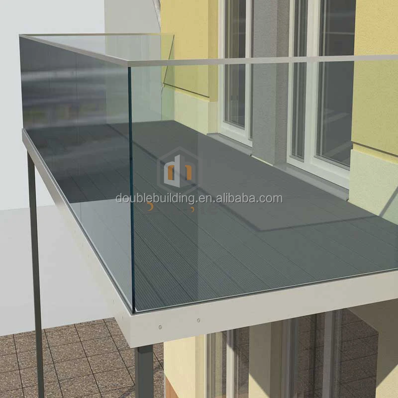 Sepatu Dasar U Pagar Kaca Mulus Aluminium U Channel Railing Glass ...