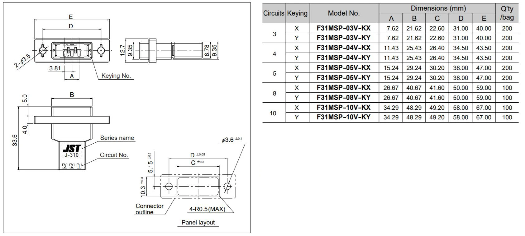 5.08 Mm Pitch JST SM Connector Cable Assembly - Customizable