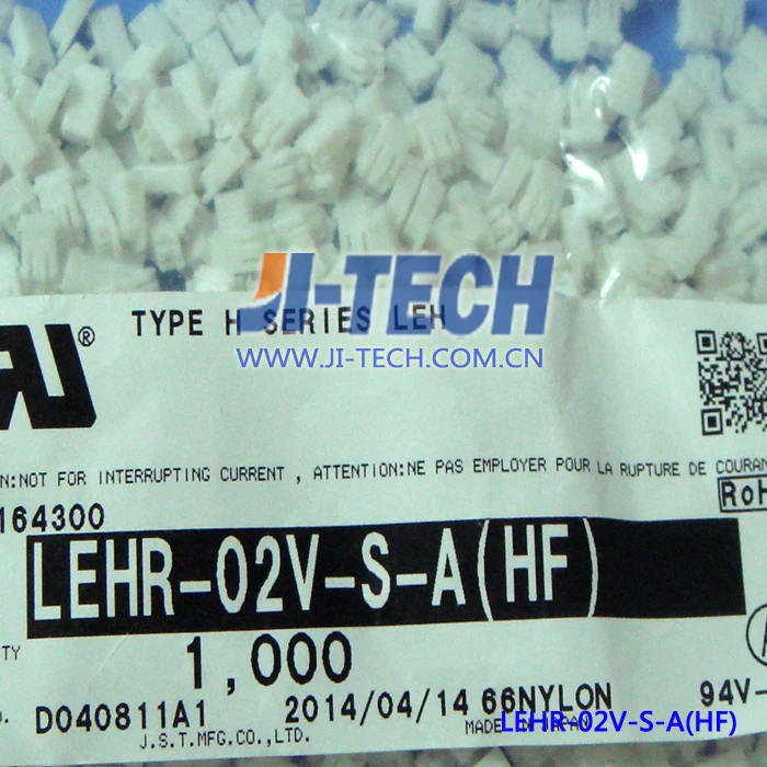 Jst 1.8mm Pitch 2 Pin Leh Series Connector Lehr-02v-s-a(hf) Housing Wire To Board Connector For ...