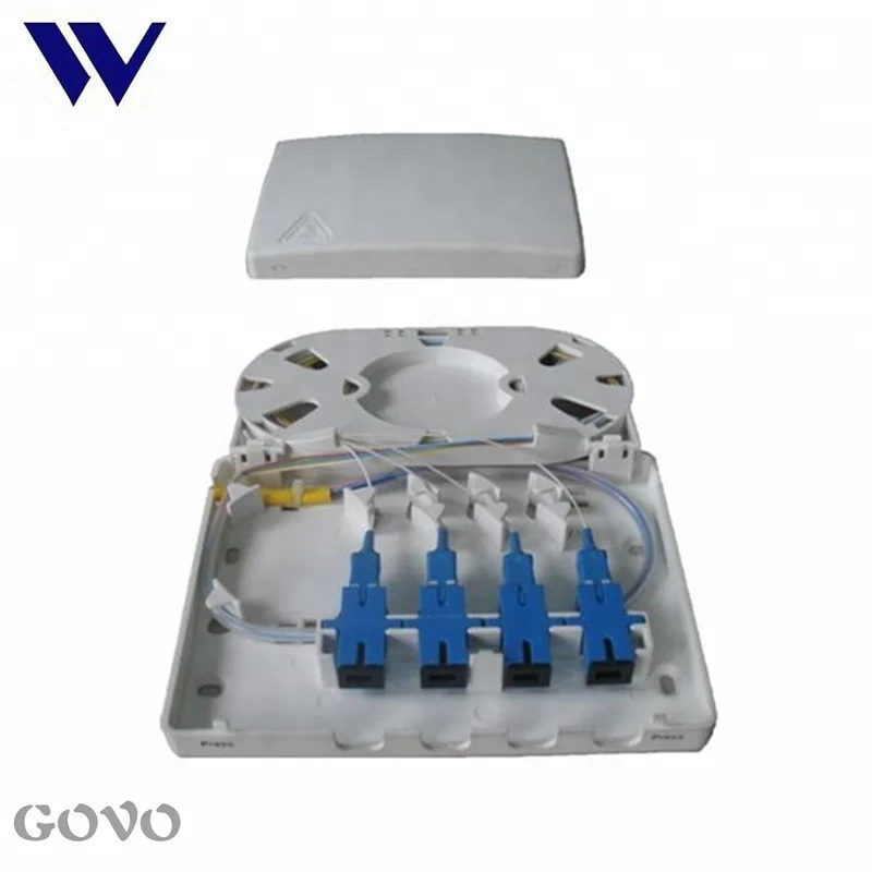 FTTH Mini Fiber Optic Distribution Box - 4 Port ODF