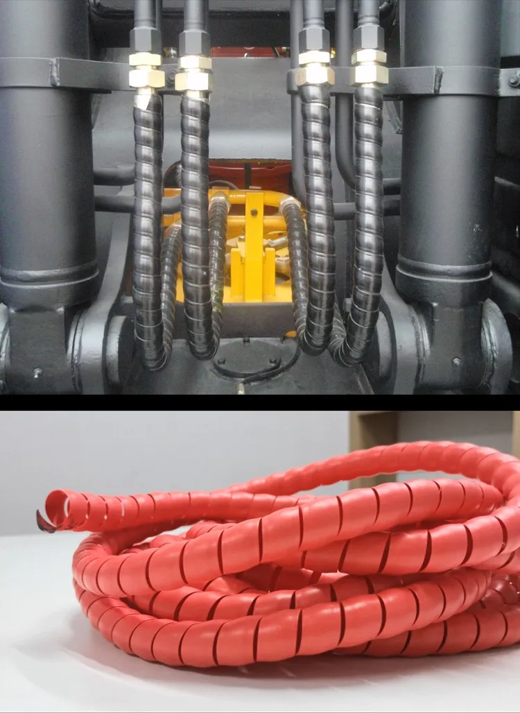 Wear resistant Protect Cable Sleeves Spiral Wrap Band Wire Sleeves Line ...