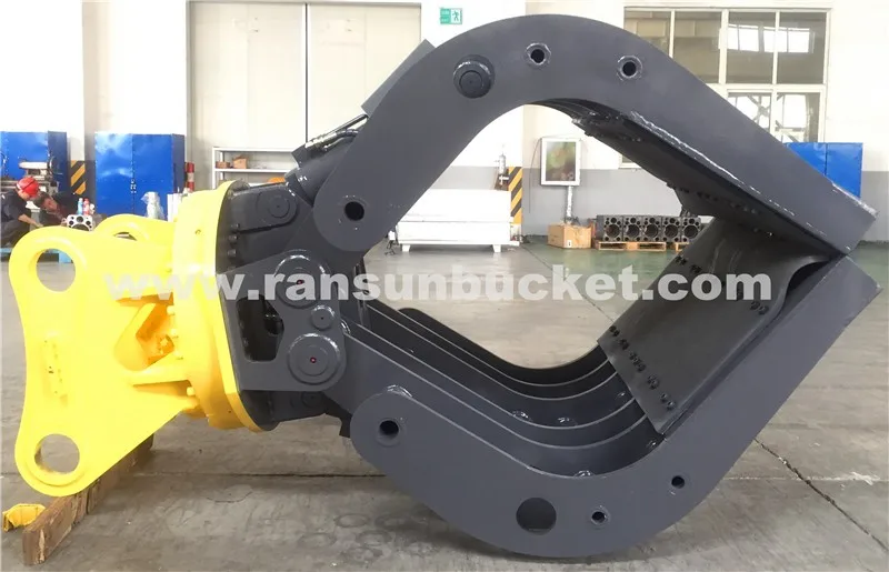 Mini Excavator Hydraulic Rotating Grapple Log Grapple Waste Handing ...