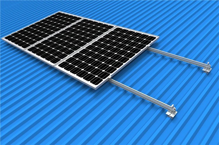 Solar Roof Mounting Rack System for Corrugated Metal Sheets