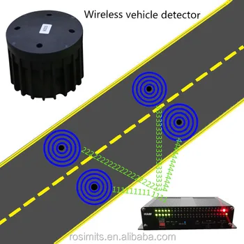 Wireless Vehicle Detector Traffic Magnetic Sensor For Traffic Automatic Access Control System ...