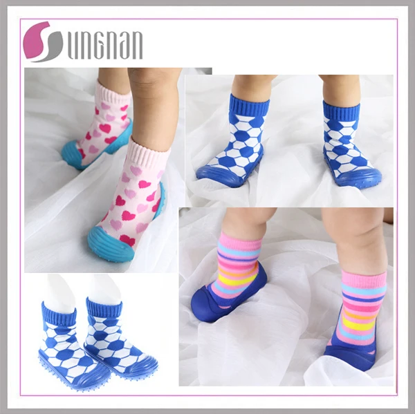 Baby Shoe Socks Toddlers Rubber Grip Sole Non-slip Socks - Buy Baby ...