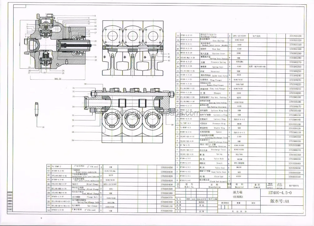 First Quality Made in China Halliburton HT400 Pump fluid end assembly ...