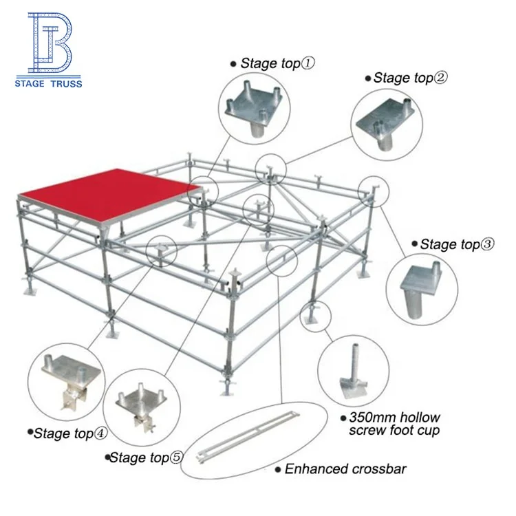 Portable Steel Stage Platform For Small Concert Equipment Stage - Buy ...