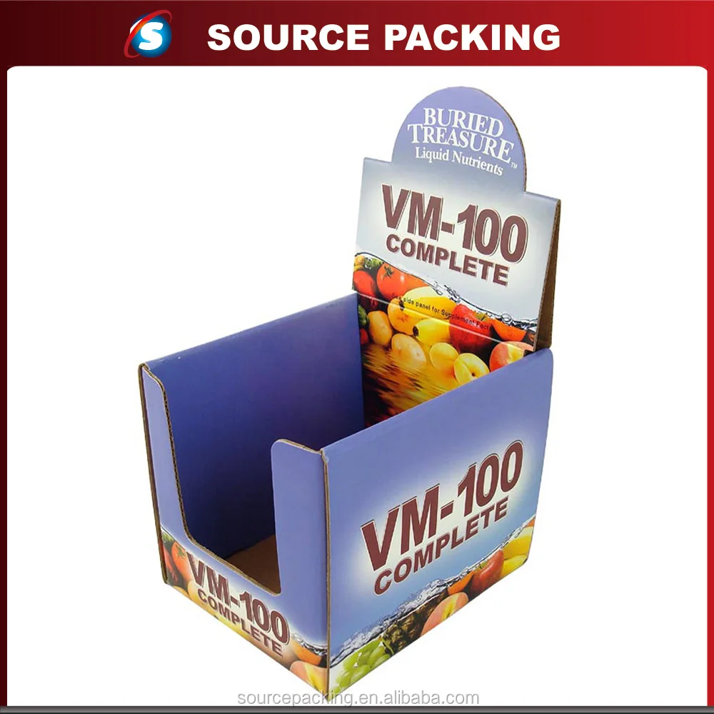 Counter Perforated Cardboard Display Boxes - Recycled Materials