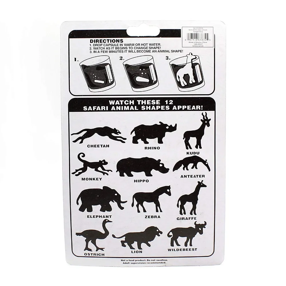 2021 Educational Expandable Foam Sea Animal Capsule Toy