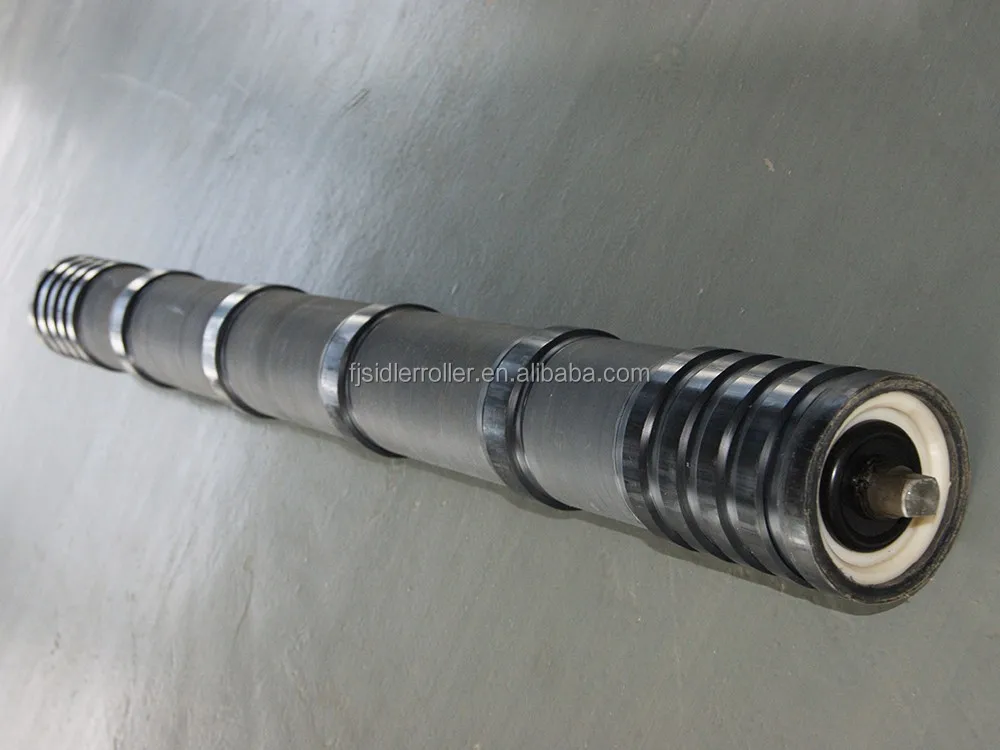 Self Cleaning Conveyor Belt Return Roller With Helical Steel Cage - Buy ...