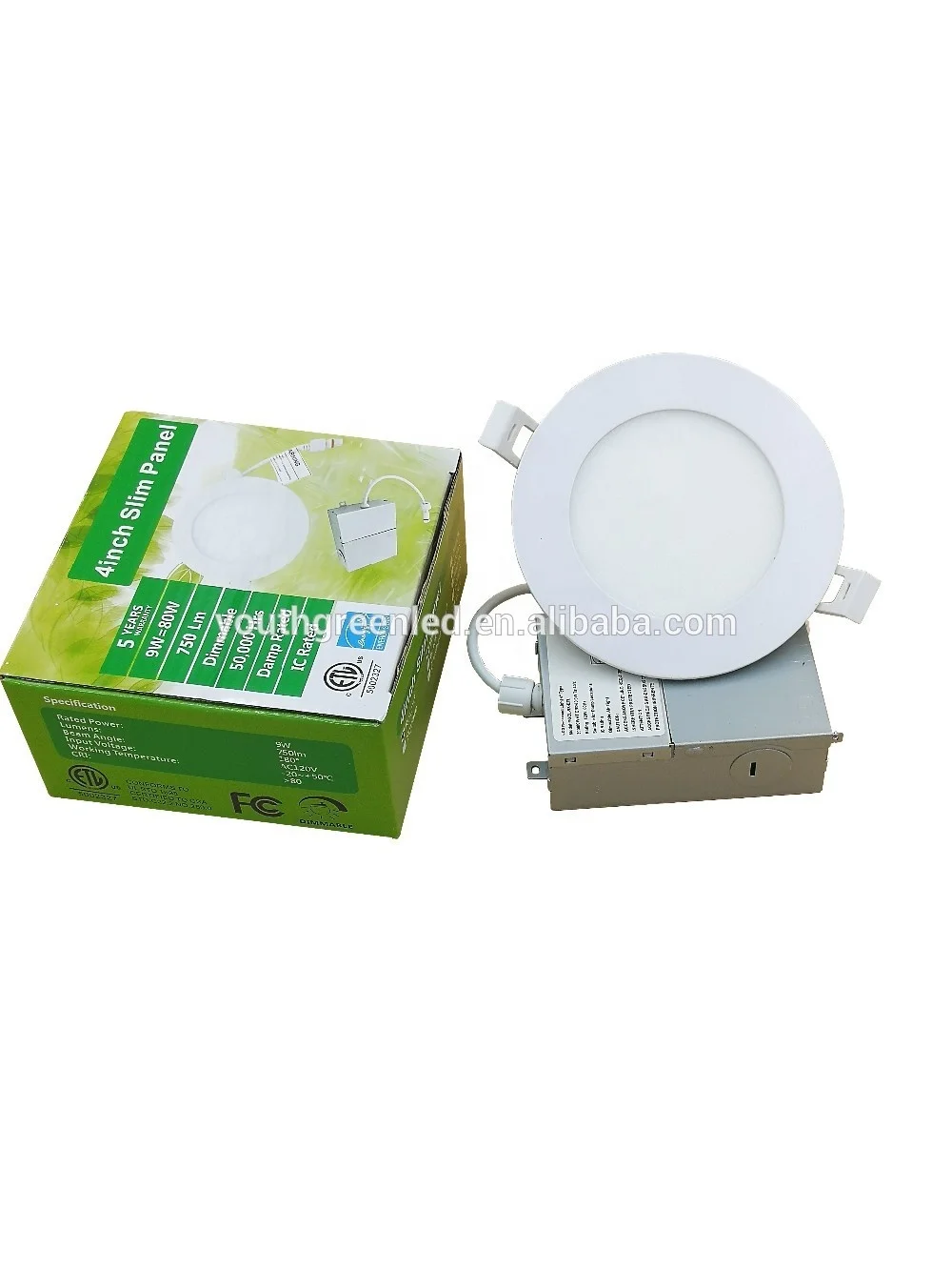 ETL Intertek CRI>80 Slim Recessed Light - 9W LED Pot Light