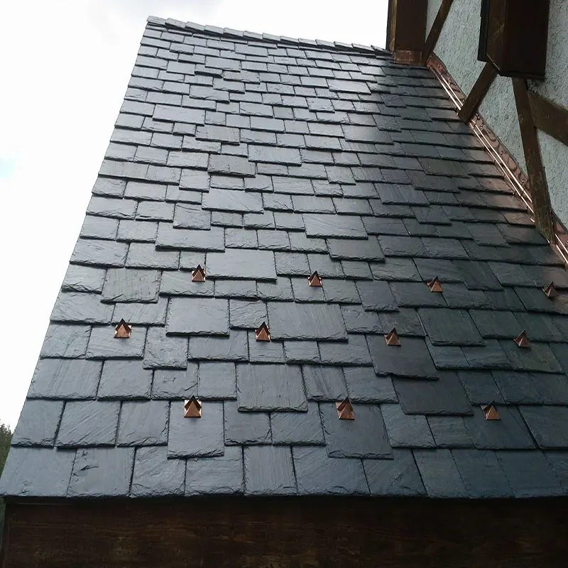 Natural Split Black Slate Roof Tiles for Villa Projects