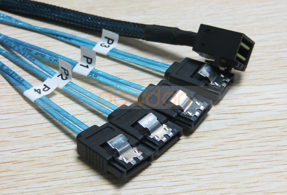 0.5m Internal Hd Mini Sas Sff 8643 Host To 4x Sata 7pin Target Forward ...