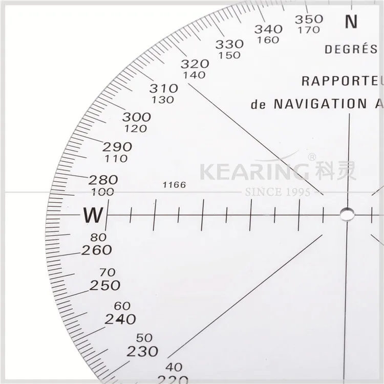 Plastic Round Aviation Protractor,Transparent Sandwich Protractor For ...