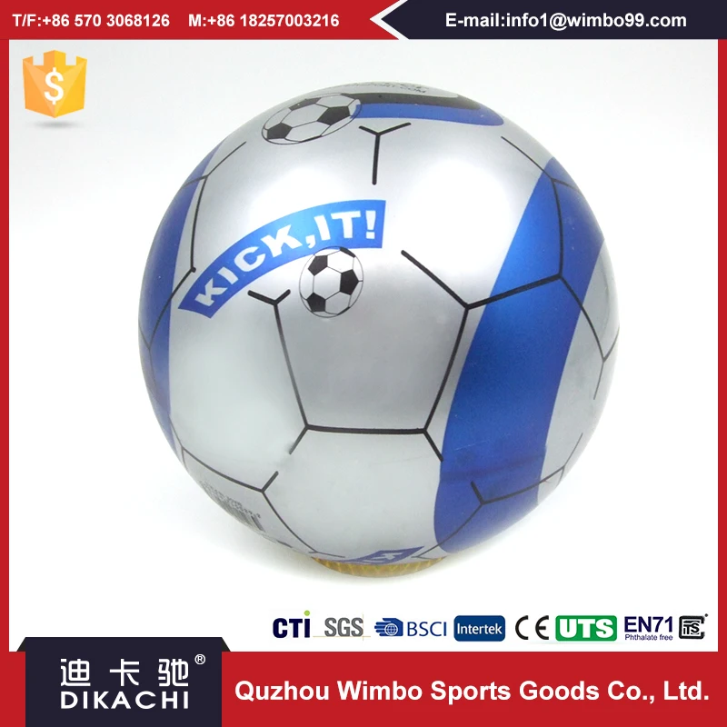 Custom Two Color Print Pvc Plastic Soccer Ball - Buy Soccer Ball,Custom ...