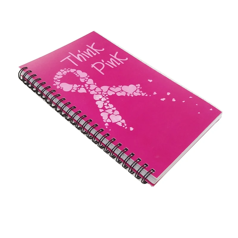 Pink Personalized Custom Printing Spiral Notebook - Buy Pink Spiral ...