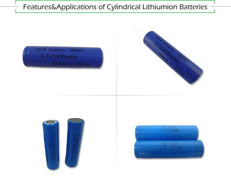 18650 Rechargeable Li Ion Lithium Battery Batteries Gb T18287-2000 3.7v ...