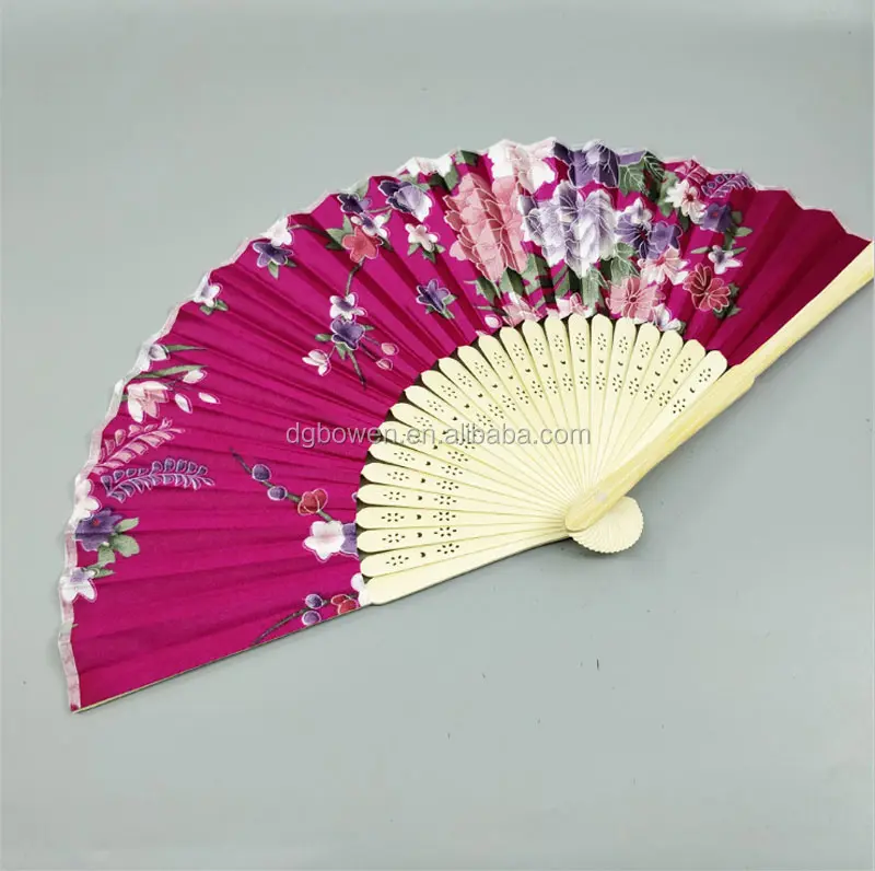 Elegant Fashion & Elegant Burgundy Lady Hand Fan 18colors For Choice ...