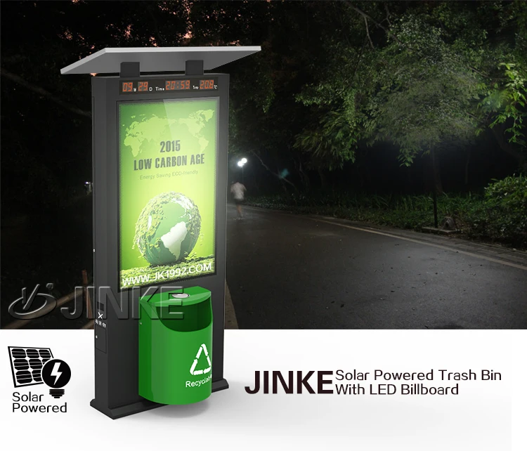 Solar Power Led Lighting Box And Electronic Screen Rode Side Outdoor ...