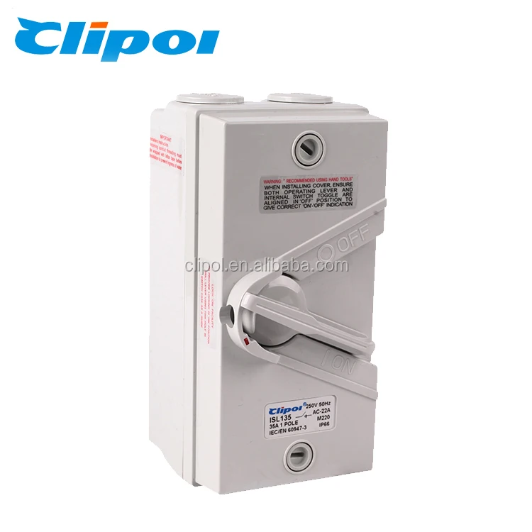 Crazy Price Isolating Switch 2pole 63A Weatherproof Isolating Switch ...
