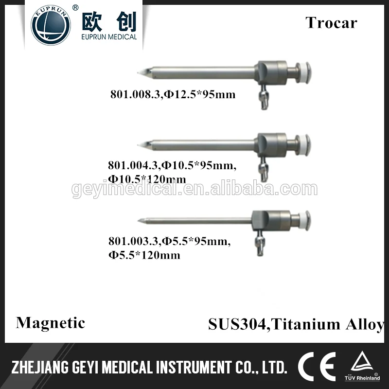 Laparoscopic Magnetic Trocar Reusable Flip Type Trocar 5mm Crossed ...