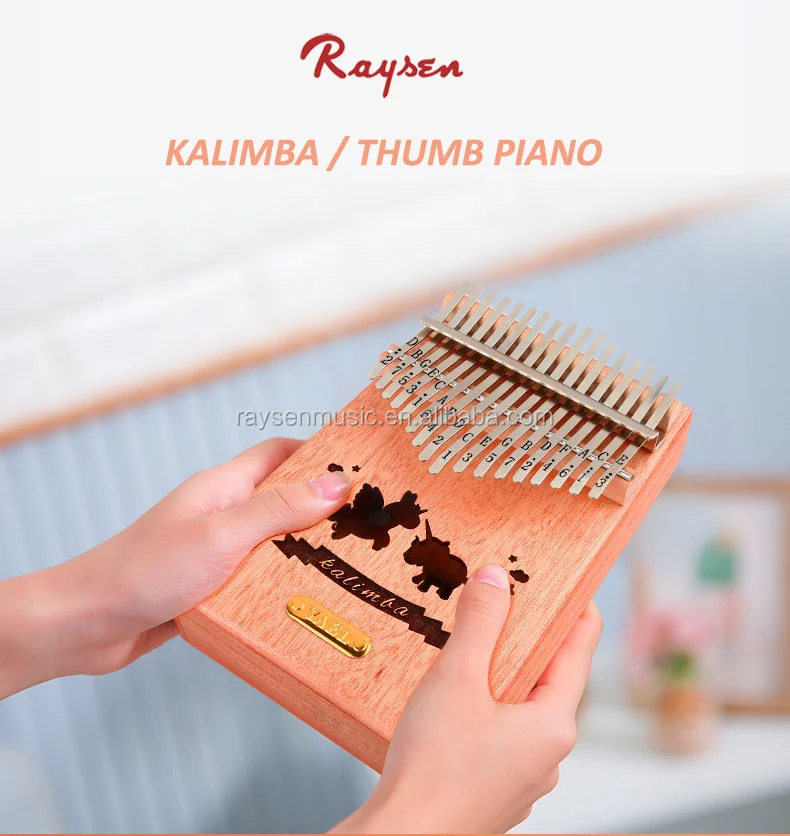 Cute Bamboo Kalimba 17 Key Thumb Piano Hot Product In Amazon - Buy Cute ...