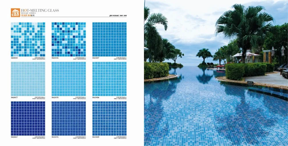 Bathroom Swimming Pool Glass Mosaic Pattern Mosaic Stock Selling
