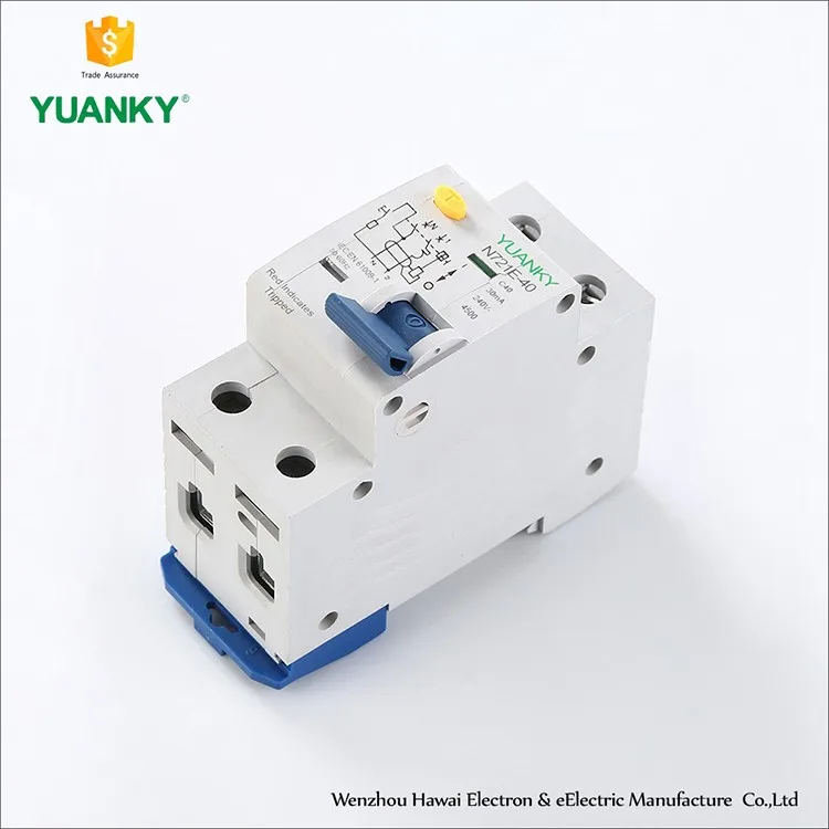 Oem Din 20a 40a 2p Elcb Residual Current Overload Circuit Breaker Rcd ...