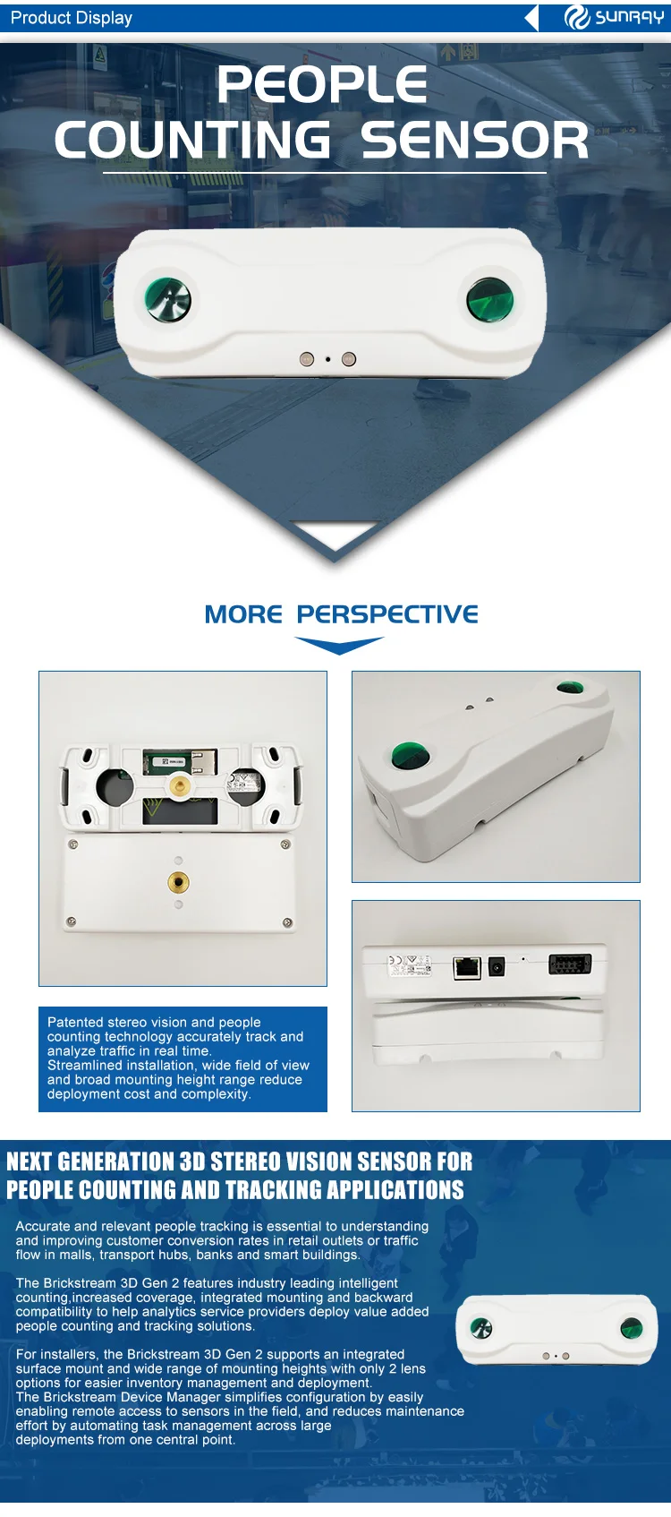 Wireless Person Counter Connectivity Customer Counting Sensor People ...