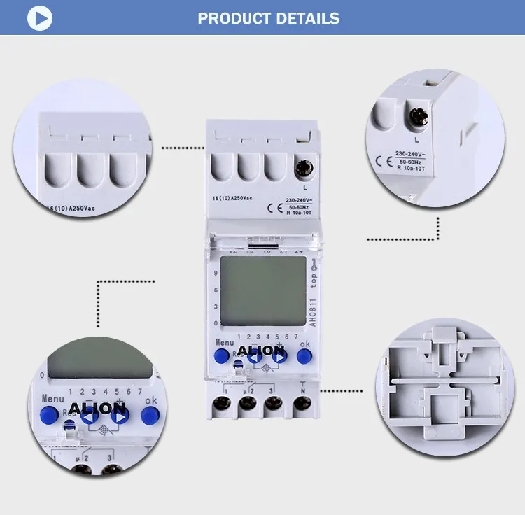 Ahc811 110 Volt 220v Programmable Digital Timer Switch,Dayton Timer ...