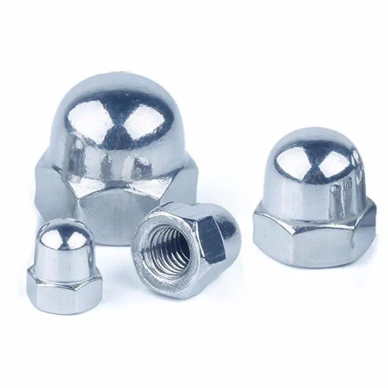 M22*1.5mm Pitch Gr 4.8 Carbon Steel Decorative Hexagon Cap Nut Din1587 ...