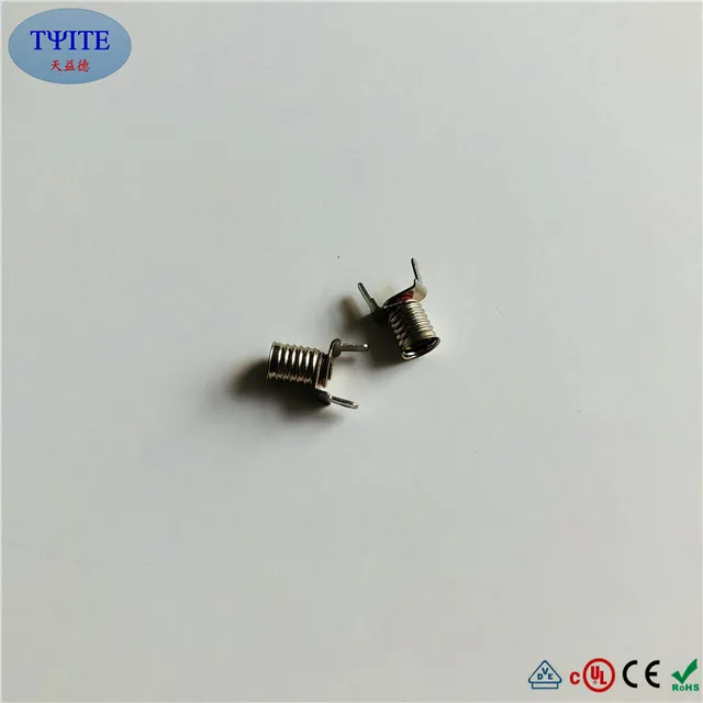 Iec Standard E5 Brass Nickel Plated Lamp Socket,Bulb Socket With Two ...