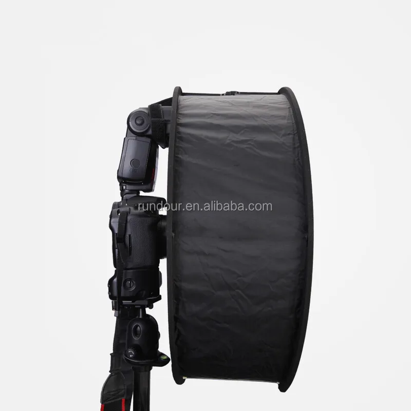 Foldable Flash Diffuser Macro Shoot Round Softbox For Canon Camera ...