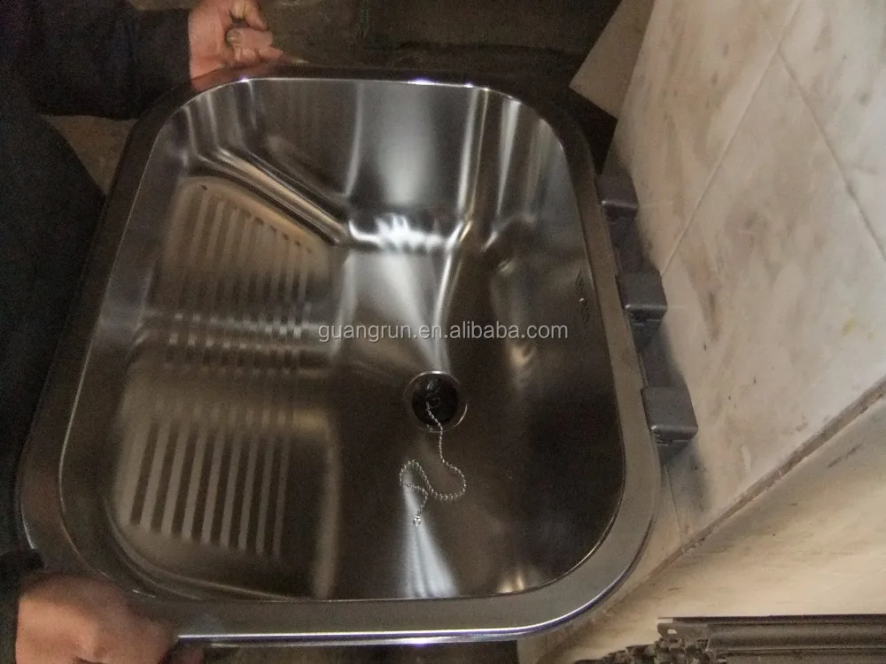 Stainless Steel Single Bowl Laundry Sink Trough Wall Hung Portable Mop ...