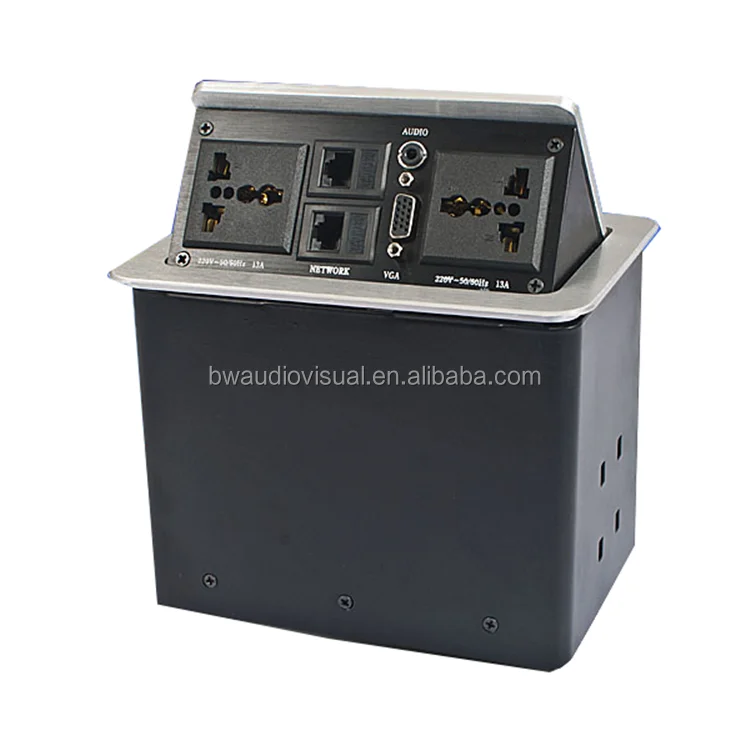 Bw Aluminum Conference Table Socket Pop Up Countertop Outlets With ...