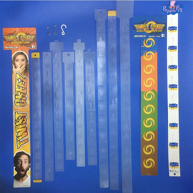 2017 New Product Supermarket Display 6 Hooks Hanging Clip Strip - Buy ...