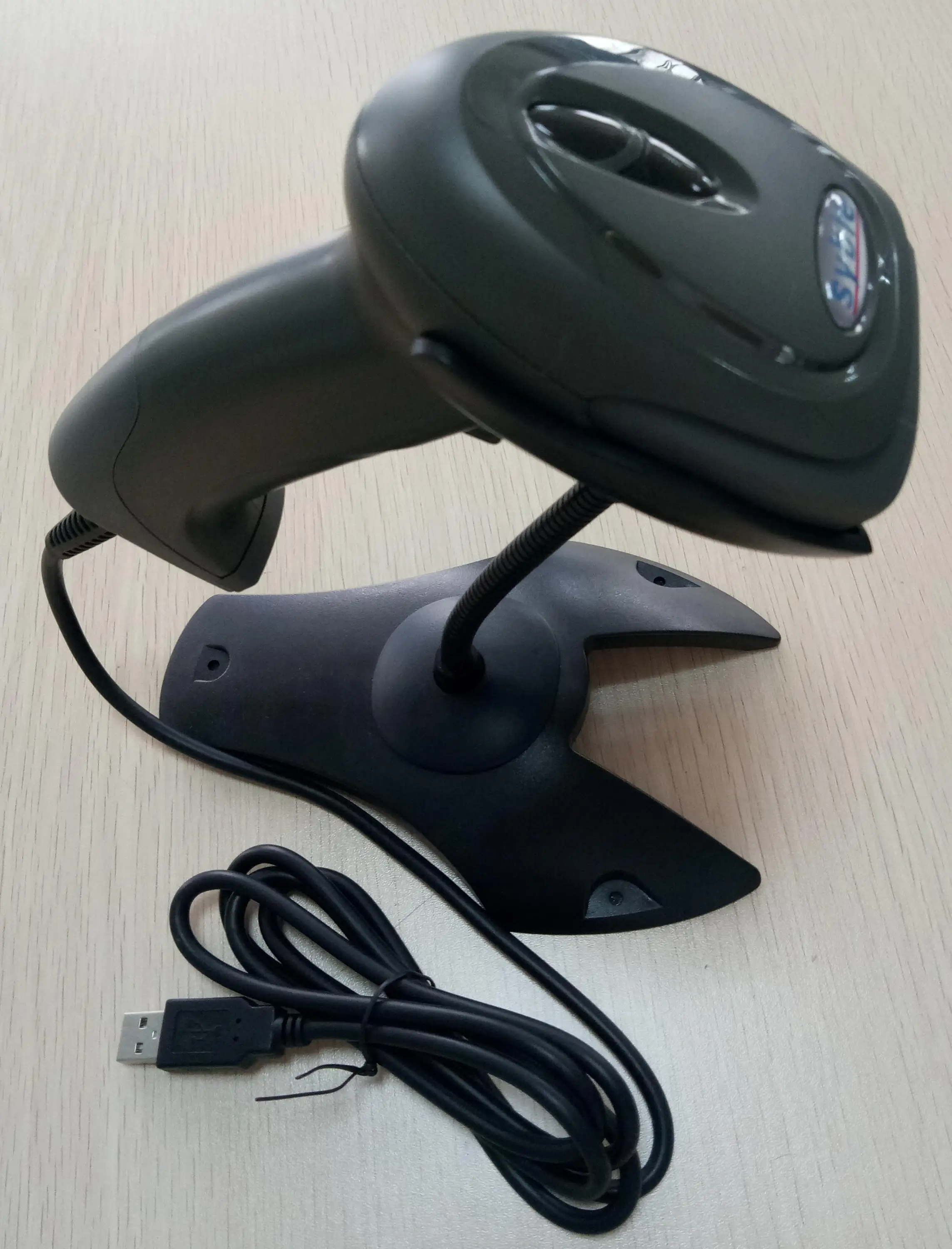 XB-6266M Auto-Scanning QR Code Scanner with Stand - Syble